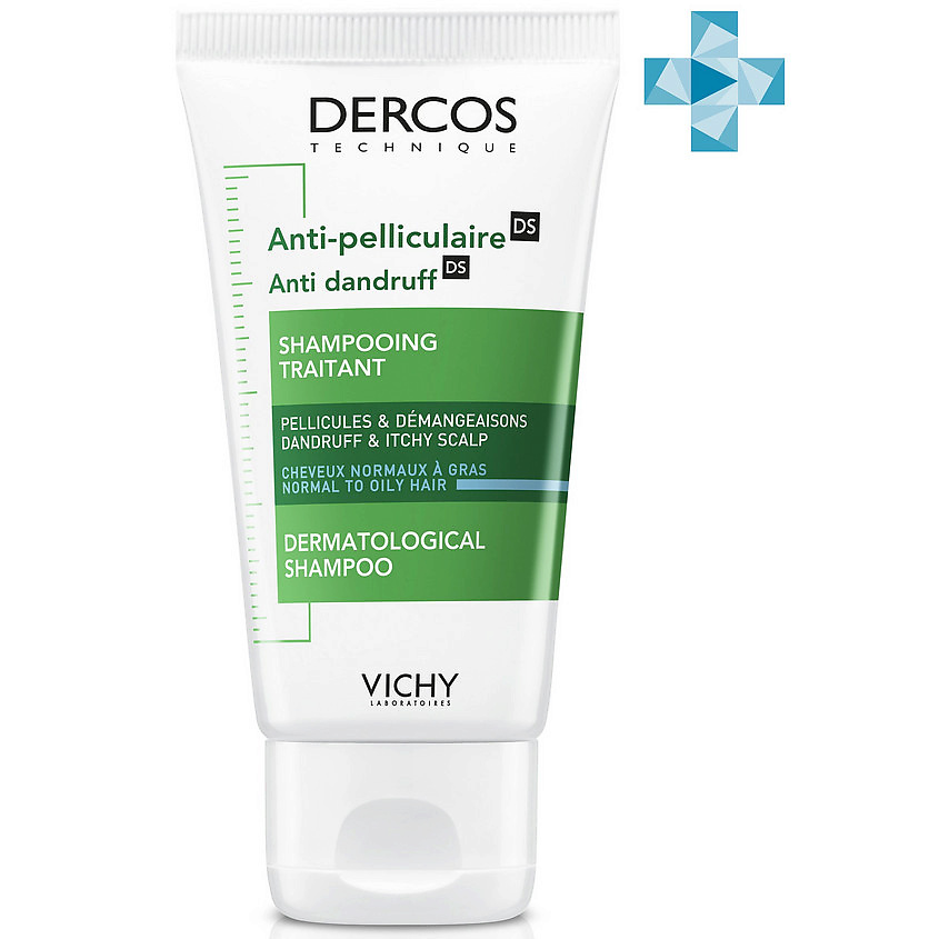 Несмываемый уход VICHY DERCOS Интенсивный шампунь-уход против перхоти ...