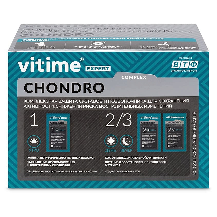 Витамины, антиоксиданты, минералы VITIME Expert Chondro Эксперт Хондро ...