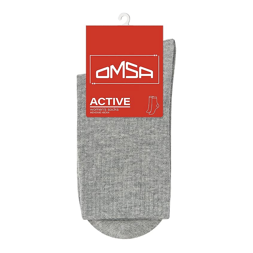 Носки и следки OMSA Active 152 Носки женские с высокой резинкой Grigio Melange – купить в ...