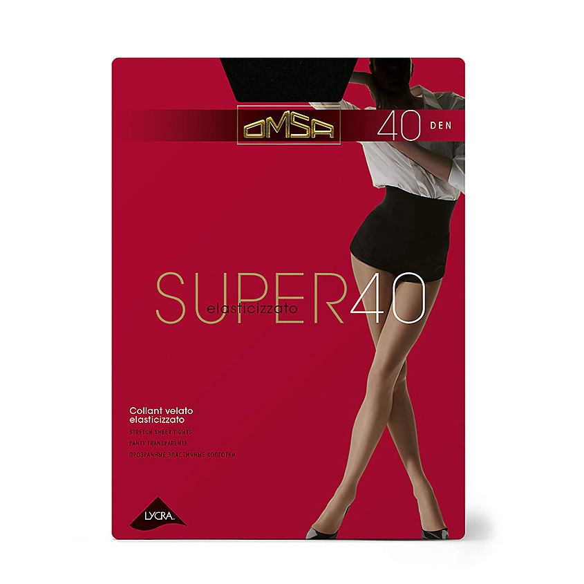 Колготки OMSA Колготки 40 ден SUPER Nero – купить в Москве по цене 223 ...