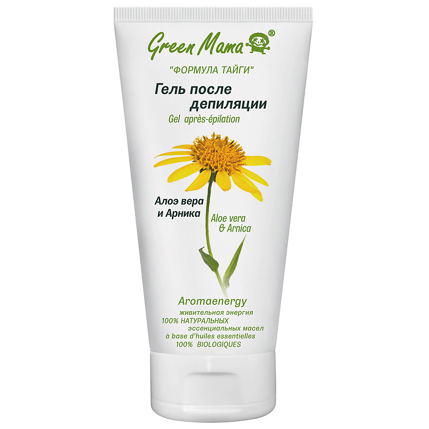 Средства после бритья GREEN MAMA Гель после депиляции Алоэ вера и ...