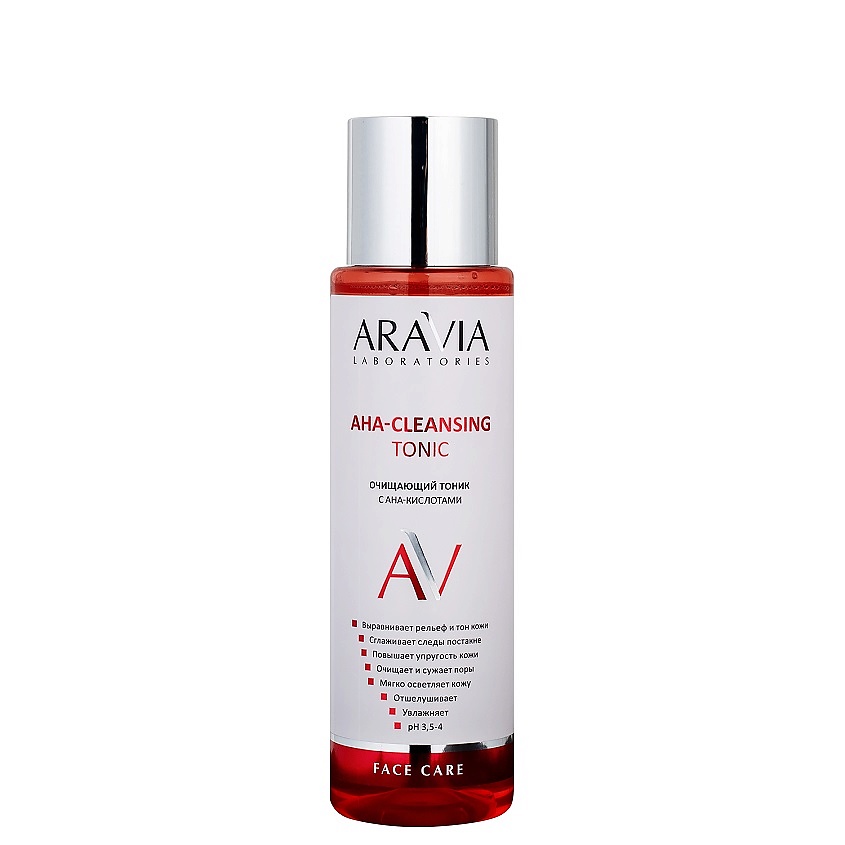 Тоники для лица ARAVIA LABORATORIES Очищающий тоник с AHA-кислотами AHA ...