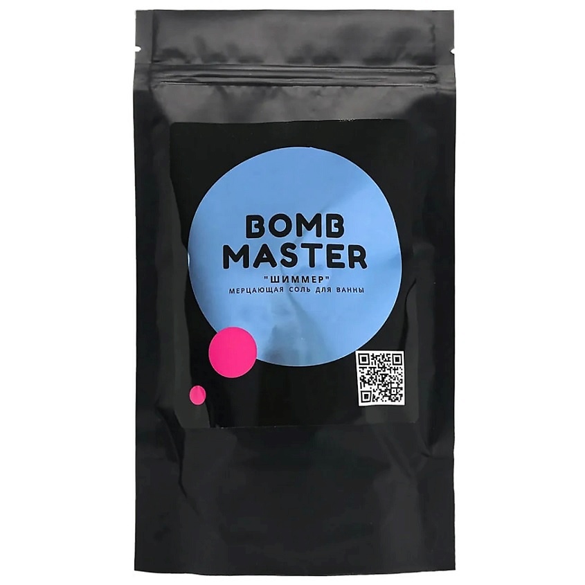 BOMB MASTER Шиммер - мерцающая соль для ванн, голубой, 1 шт купить по ...