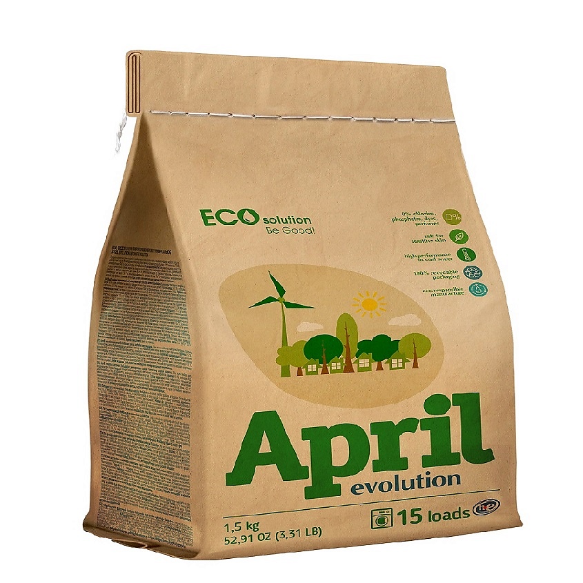 APRIL EVOLUTION Стиральный порошок автомат EcoSolution универсальный ...