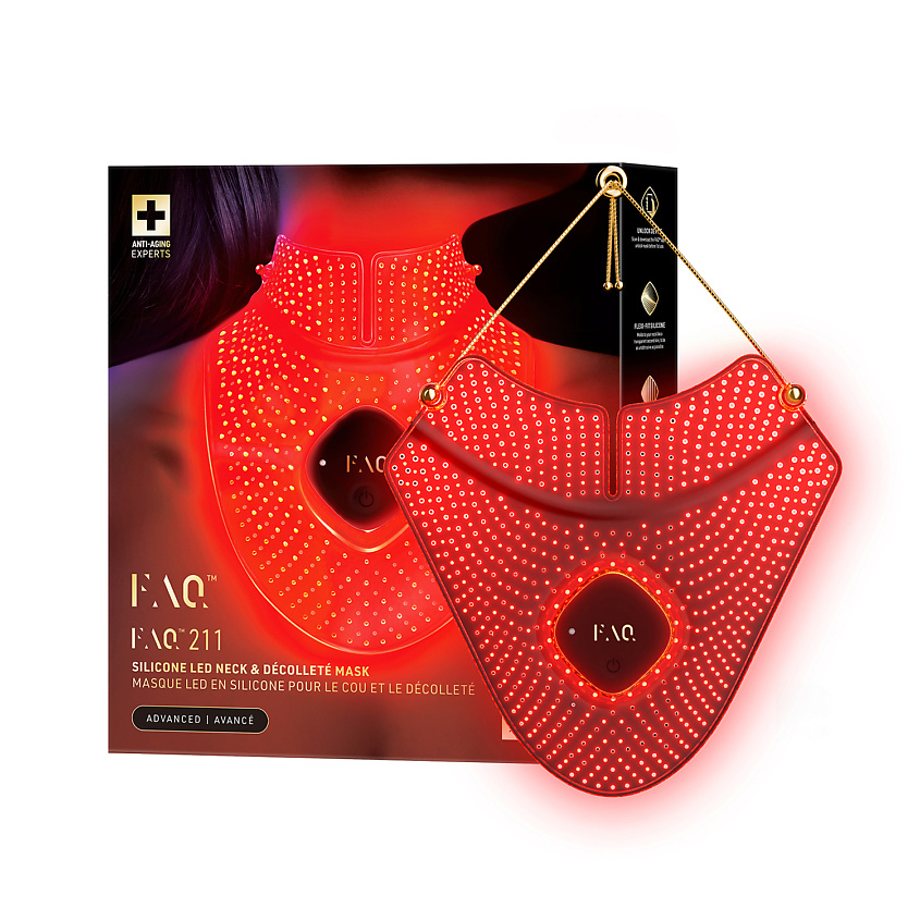 FOREO LED-маска FAQ 211 для шеи и декольте купить по цене 34399₽ в ЛЭТУАЛЬ