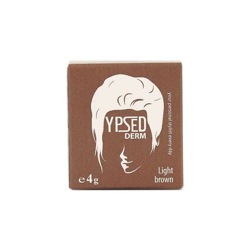 YPSED Пудра-камуфляж для волос Derm, Light brown (светло-коричневый ...
