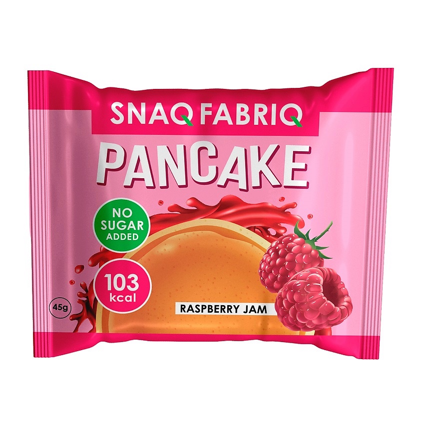 Здоровое питание SNAQ FABRIQ Панкейк с начинкой "Малиновый джем ...