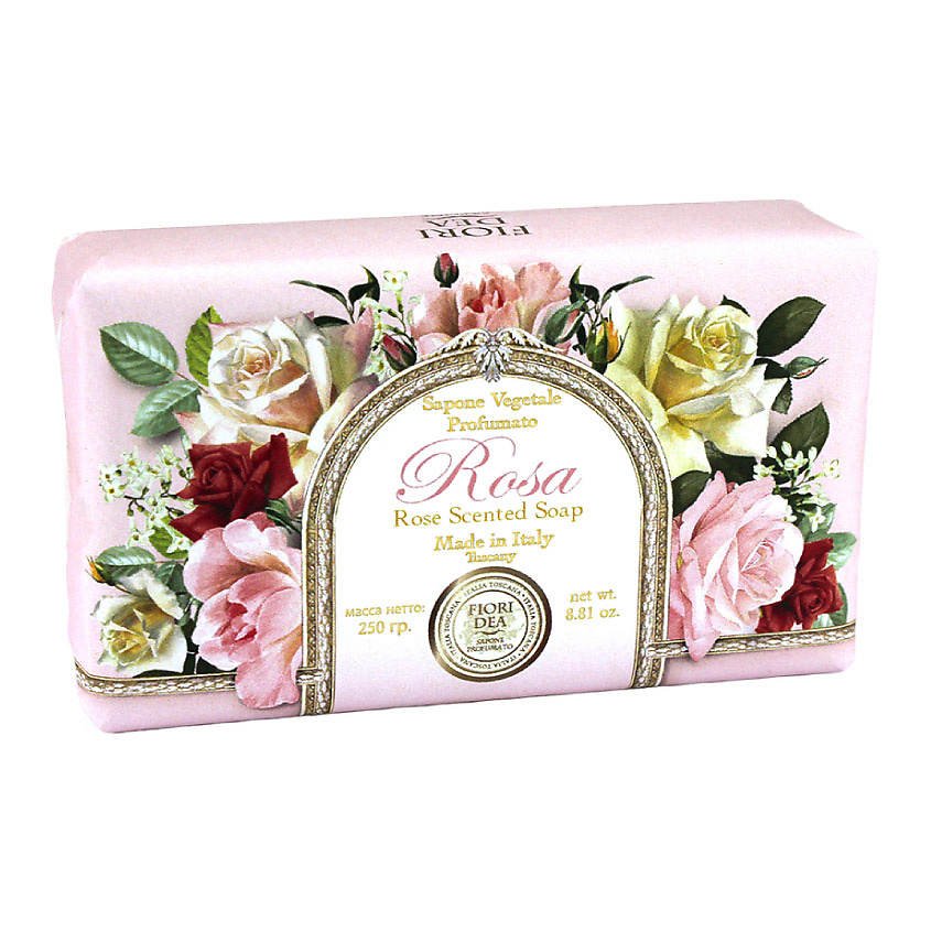 FIORI DEA Мыло кусковое Роза Fiori Dea Rosa Scented Soap купить по ...