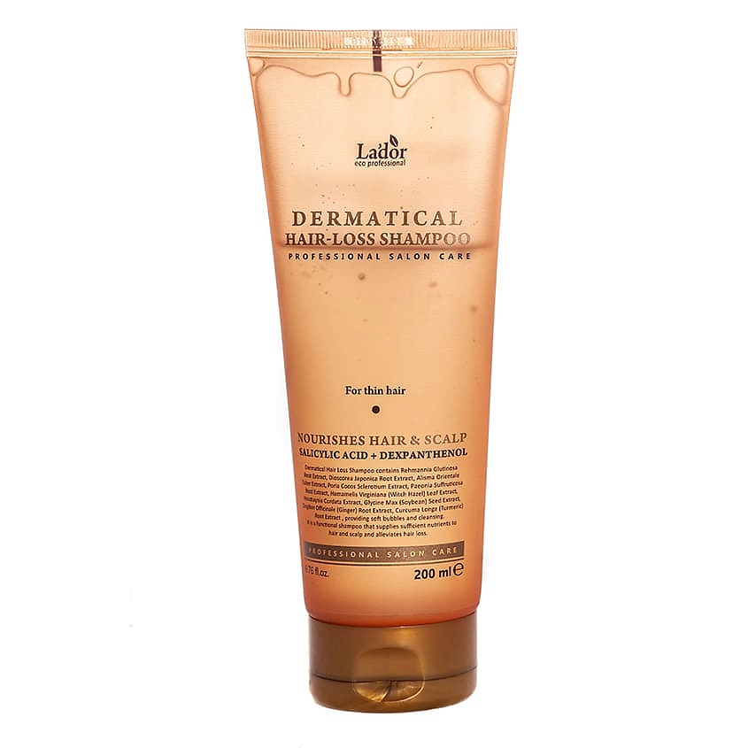 Шампуни LADOR Шампунь укрепляющий для тонких волос Dermatical Hair-Loss ...