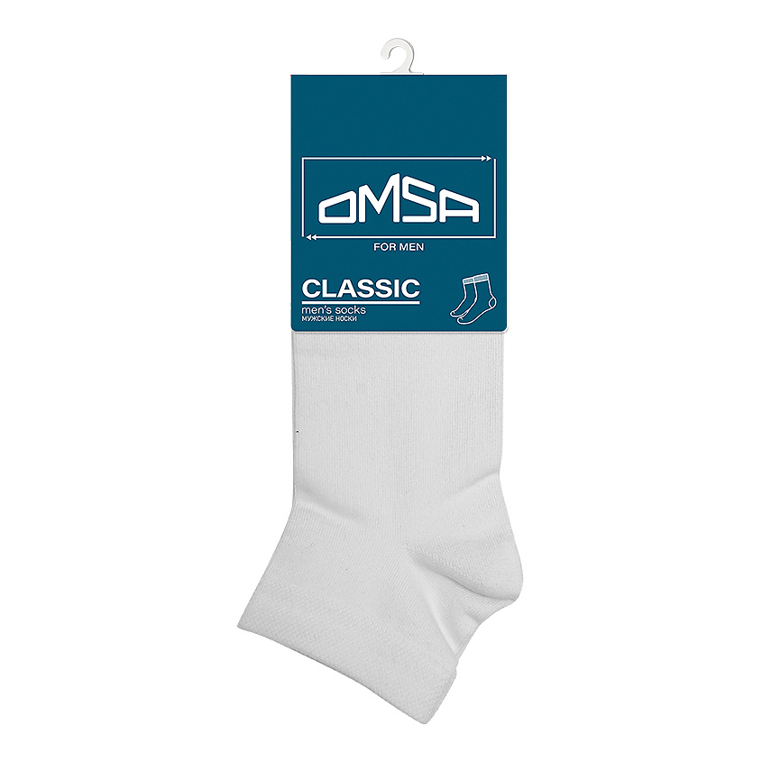 Носки и следки OMSA Classic 201 Носки мужские укороченные Bianco – купить в интернет-магазине ...