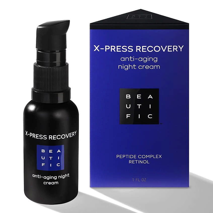 BEAUTIFIC Крем для лица ночной антивозрастной с матрикинами и ретинолом ...