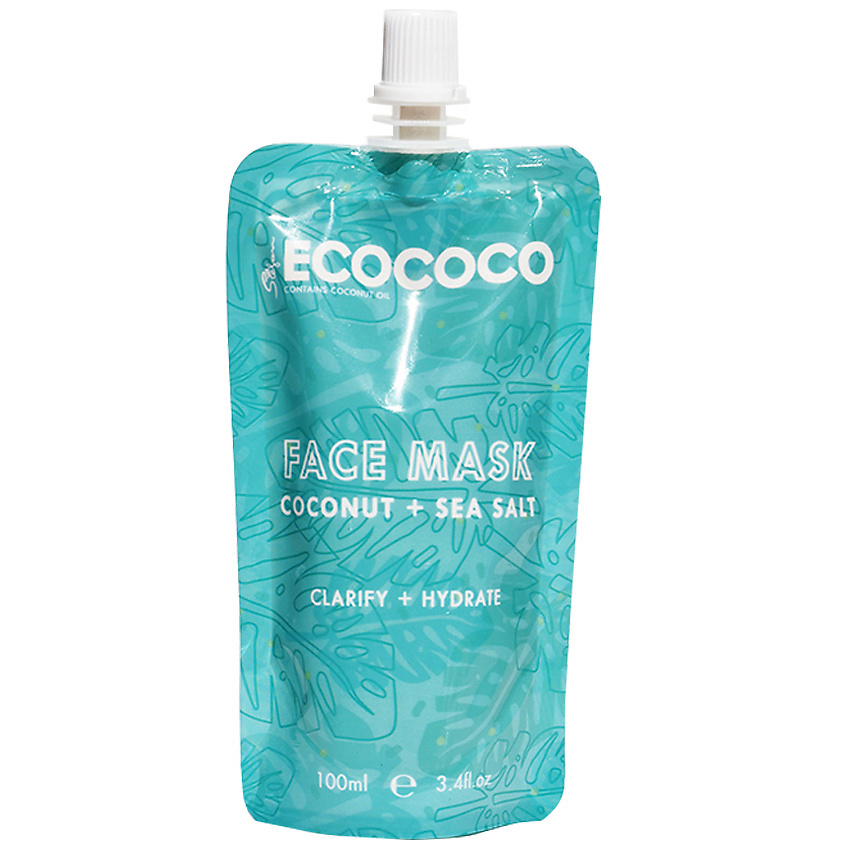 ECOCOCO Маска для лица увлажняющая с кокосом и морской солью Face Mask ...