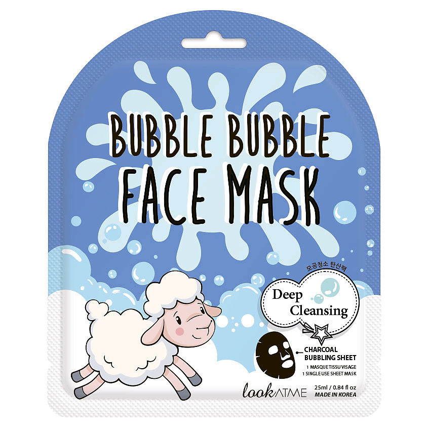 LOOK AT ME Маска для лица пузырьковая очищающая Bubble Bubble Face Mask ...