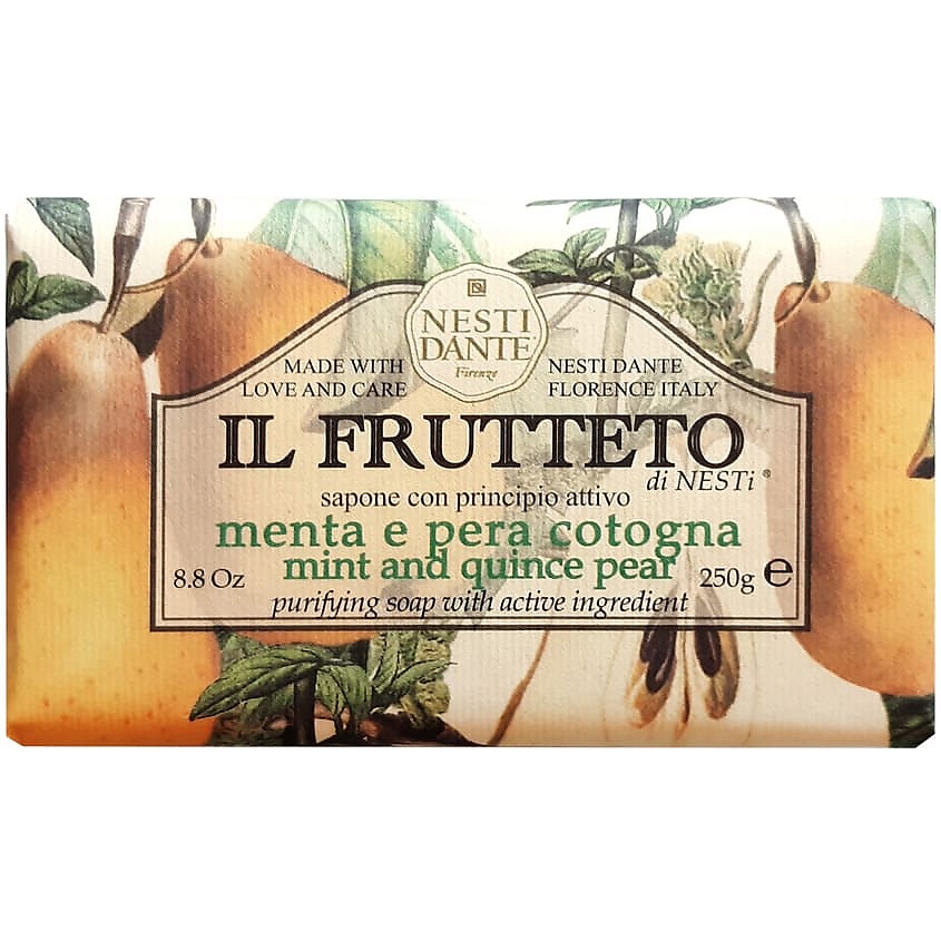 NESTI DANTE Мыло Il Frutteto Mint & Quince pear купить по низким ценам ...