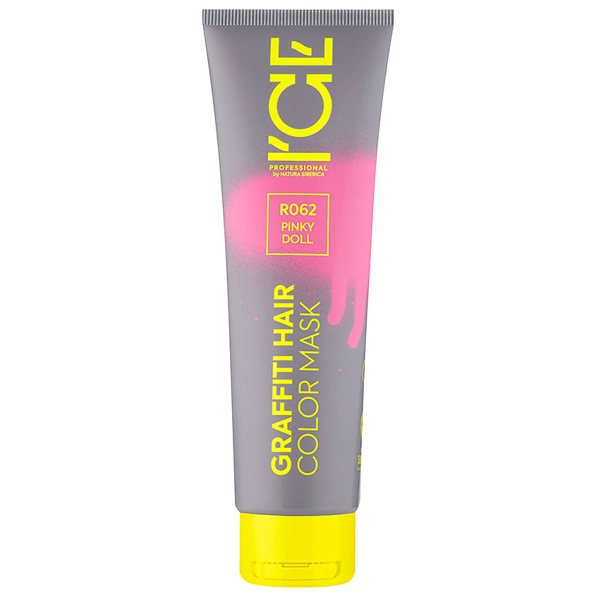 ICE BY NATURA SIBERICA Маска для волос тонирующая Pinky Doll Graffiti ...