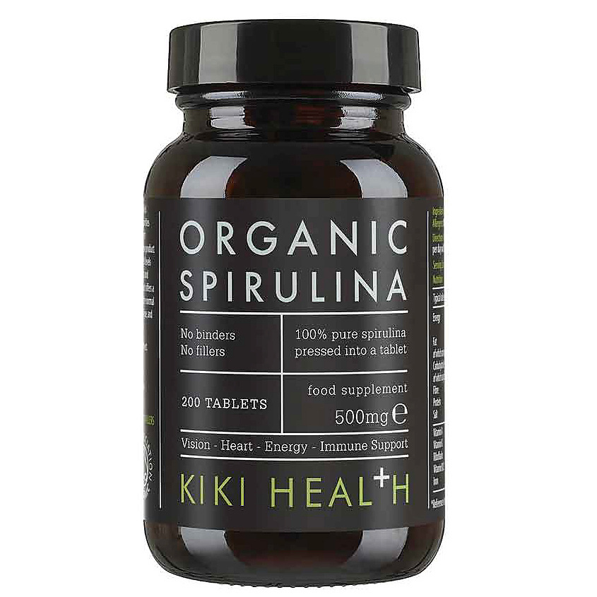 KIKI HEALTH Порошок спирулины органический таблетки Organic Spirulina ...