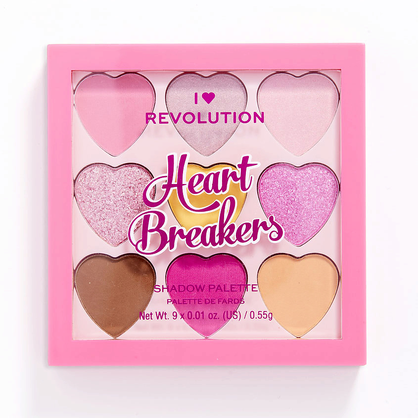 I HEART REVOLUTION Палетка теней для век HEART BREAKERS купить по ...