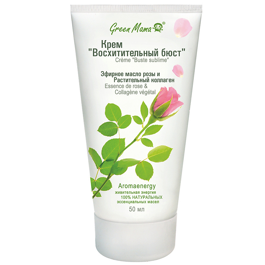 GREEN MAMA Крем "Восхитительный бюст" "Эфирное масло розы и ...