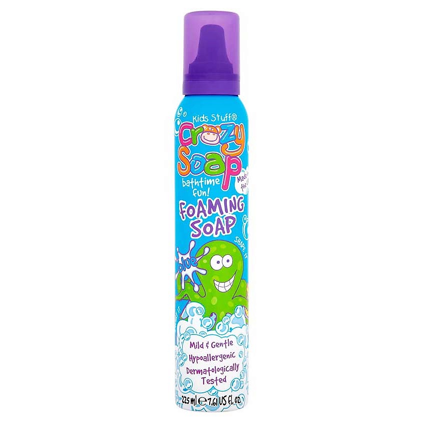 KIDS STUFF Мусс-пена для детских забав и купания в ванной голубая Crasy ...