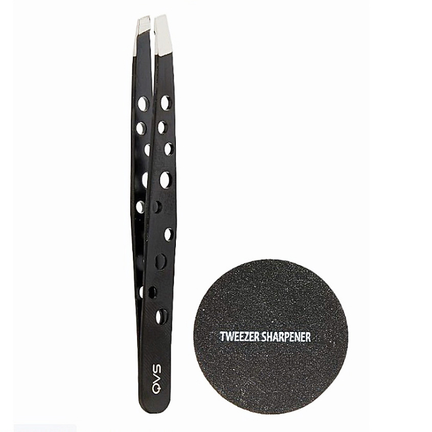 QVS Пинцет со скошенным кончиком и заточка купить по низким ценам в ЛЭТУАЛЬ