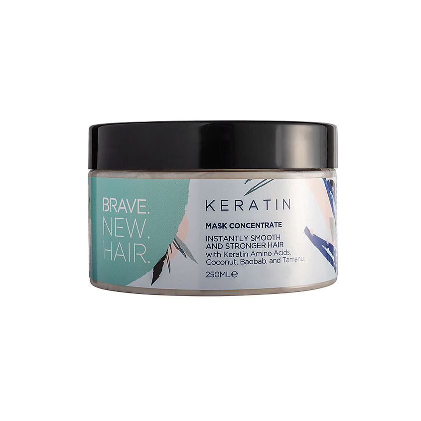 BRAVE.NEW.HAIR Маска для волос с кератином для придания гладкости ...