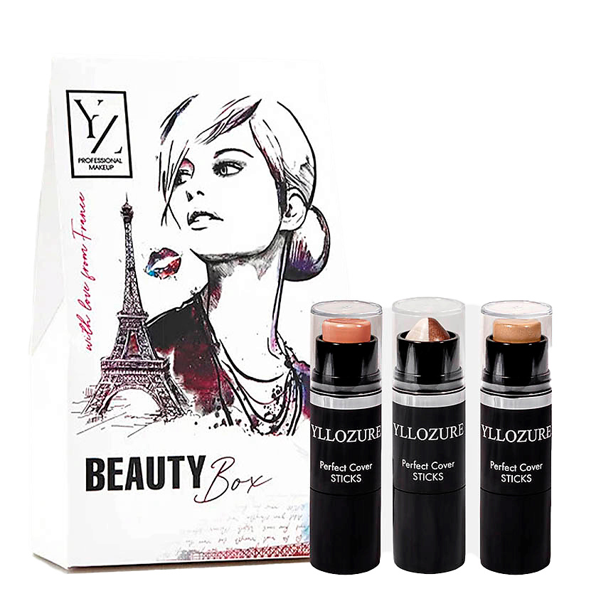 YLLOZURE Набор контуринг, хайлайтер и румяна купить по низким ценам в ЛЭТУАЛЬ