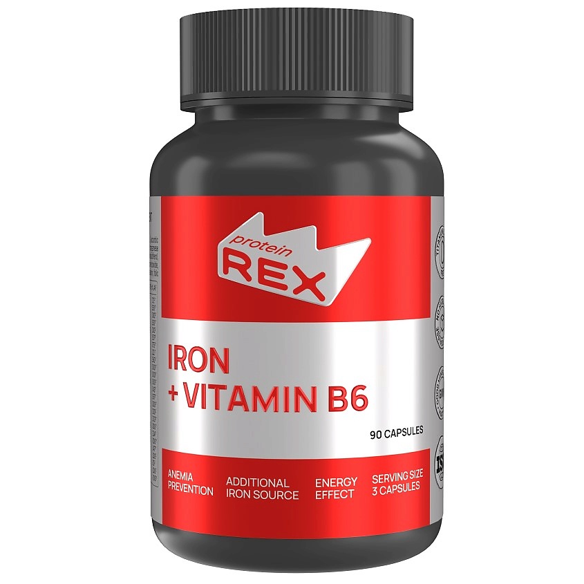 PROTEIN REX Железо + витамин B6 "Iron + Vitamin B6" купить по низким ...