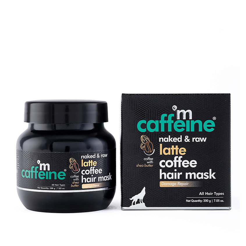 mCAFFEINE Маска для волос Кофе Латте с маслом ши для восстановления ...