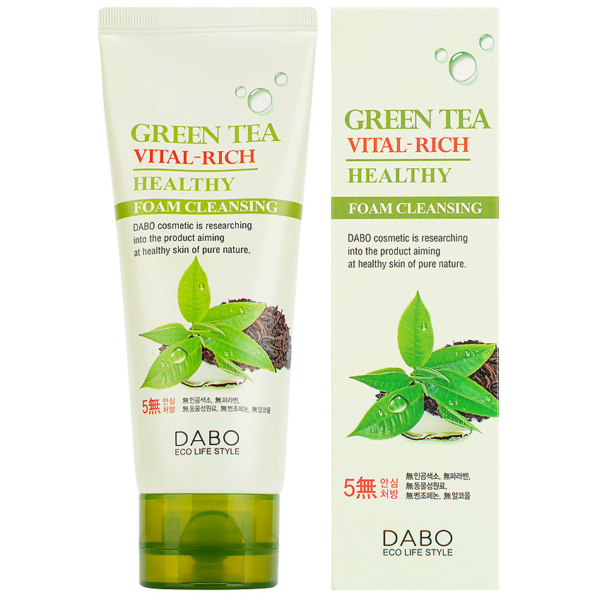 DABO Пенка для умывания c экстрактом зеленого чая Green Tea Vital-Rich ...
