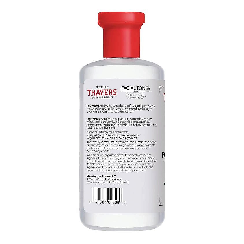 THAYERS Witch Hazel Unscented Facial Toner 1387
