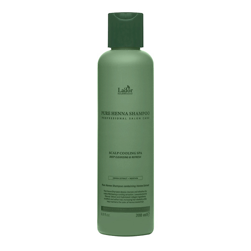 LADOR Укрепляющий шампунь с хной Pure Henna Shampoo, 200 мл купить по ...