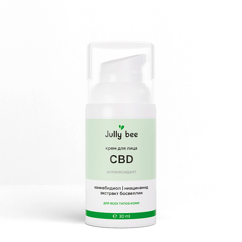 JULLY BEE Крем для лица c CBD и ниацинамидом для чувствительной кожи, склонной к куперозу и ...