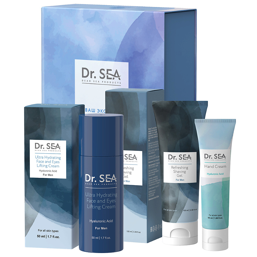 DR. SEA Подарочный набор "Man Essentials", 1 шт.; 50 мл+100 мл+50 мл ...
