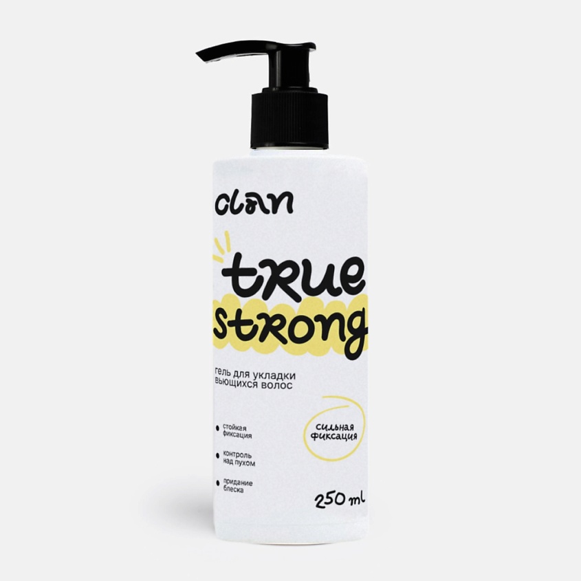 CLAN Гель-стайлинг для укладки кудрявых волос TRUE STRONG купить по ...