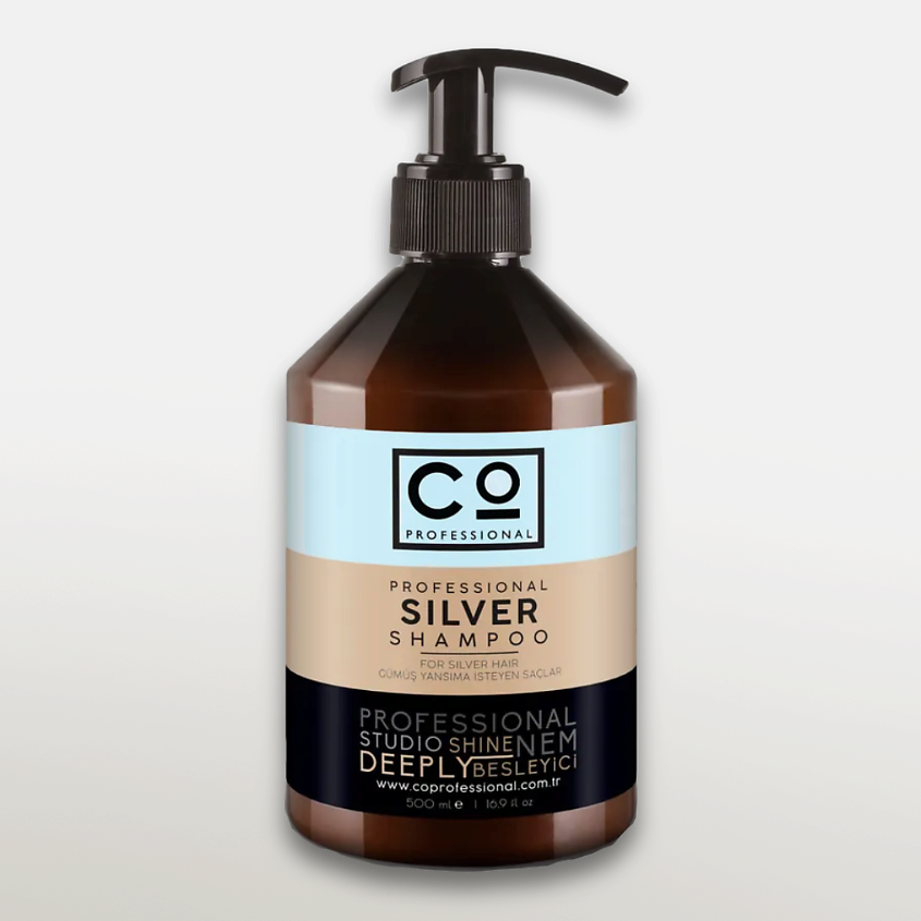 CO PROFESSIONAL Шампунь оттеночный для волос блонд Silver Shampoo, 500 ...