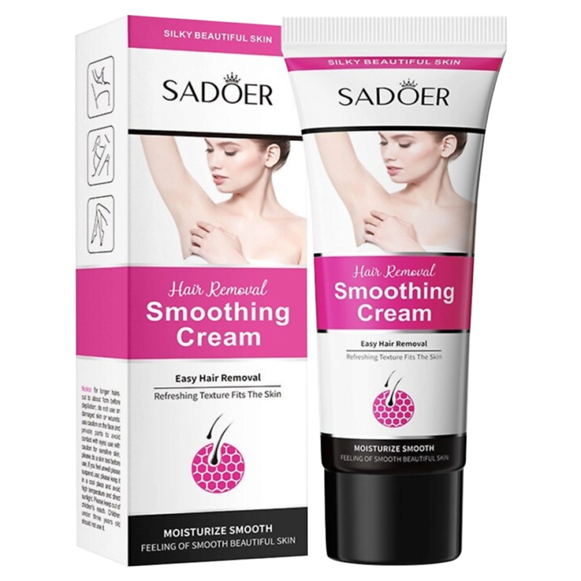 SADOER Крем для депиляции Sadoer увлажняющий купить по низким ценам в ЛЭТУАЛЬ