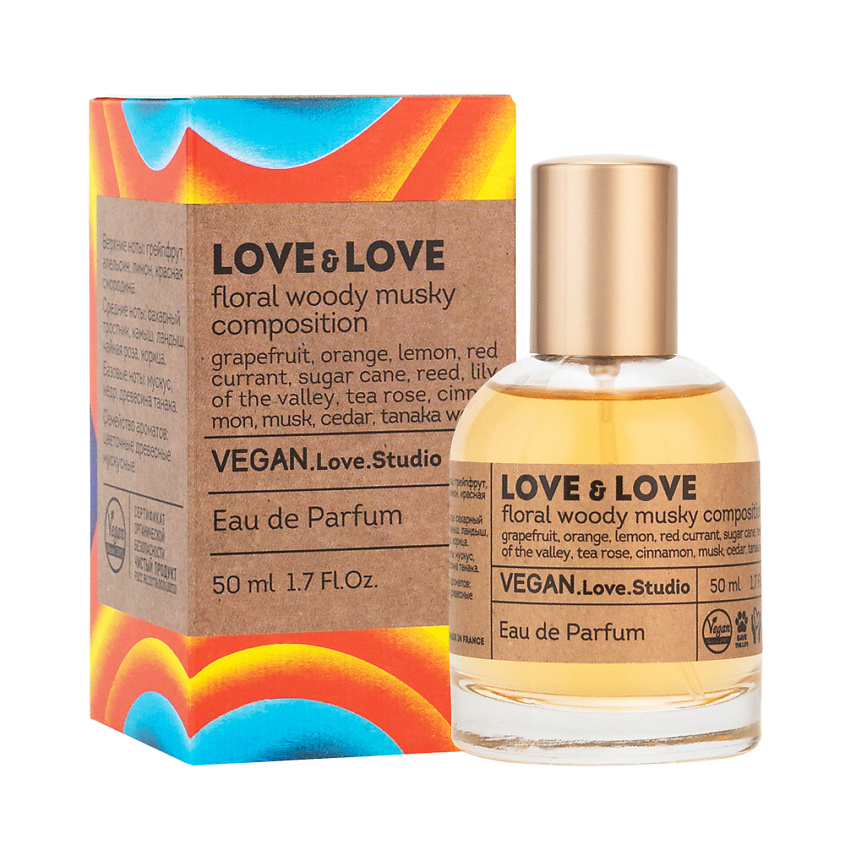 VEGAN.LOVE.STUDIO Парфюмерная вода женская Love&Love, 50 мл купить по ...