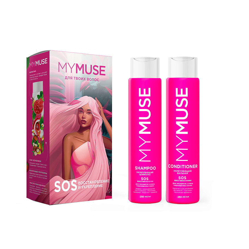 MY MUSE Подарочный набор SOS-восстановление, 2 шт. купить по цене 549₽ в ЛЭТУАЛЬ