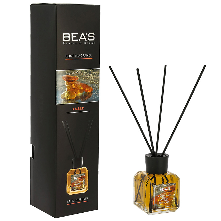BEAS Диффузор для дома Reed Diffuser Amber купить по цене 670₽ в ЛЭТУАЛЬ