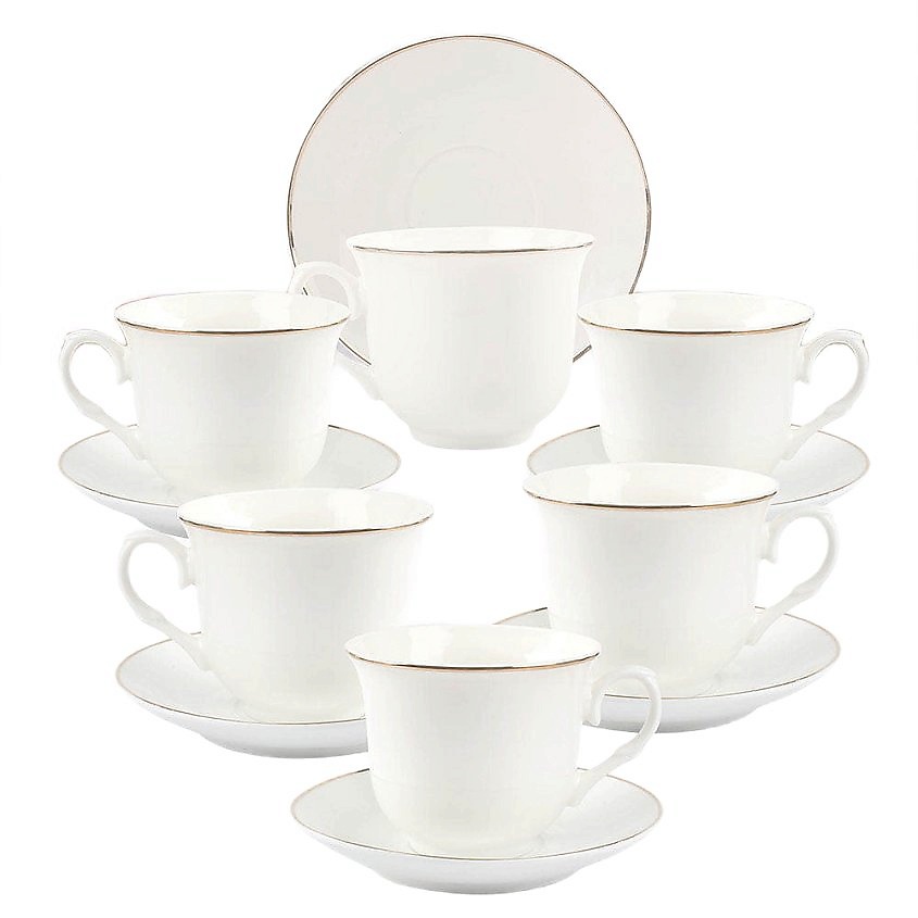 ARYA HOME COLLECTION Чайный Набор Exclusive из Костяного фарфора Dory ...