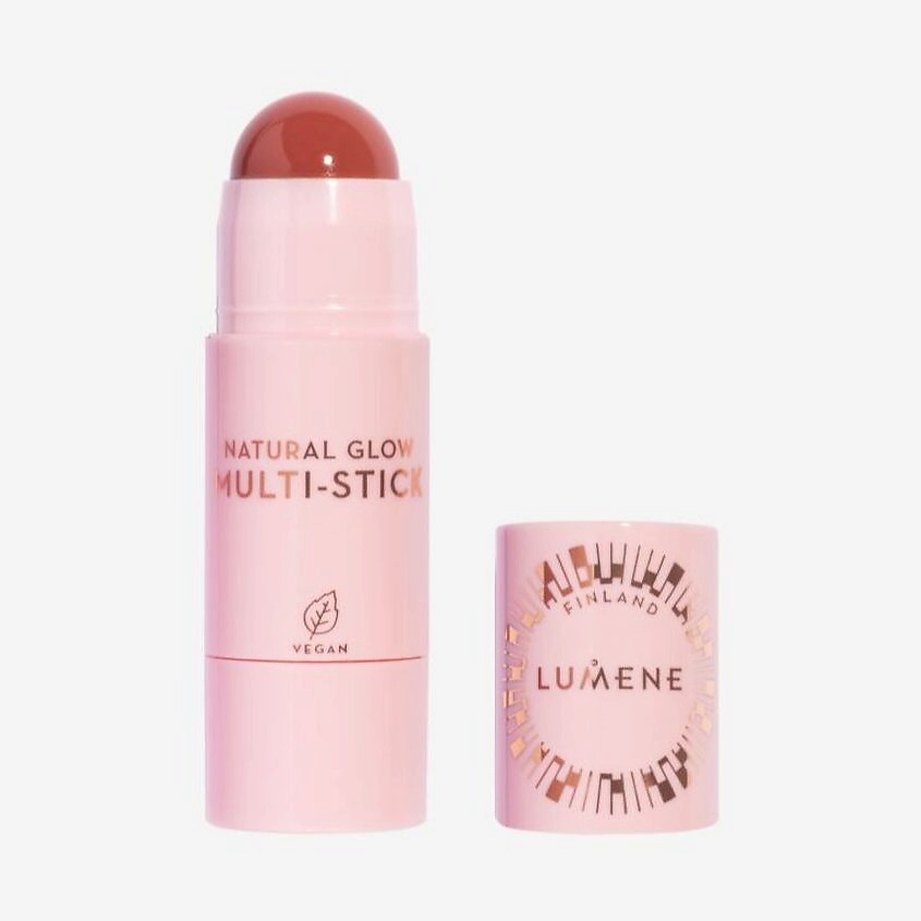 LUMENE Сияющие румяна, помада и тени 3-в-1 atural Glow Multi-stick ...