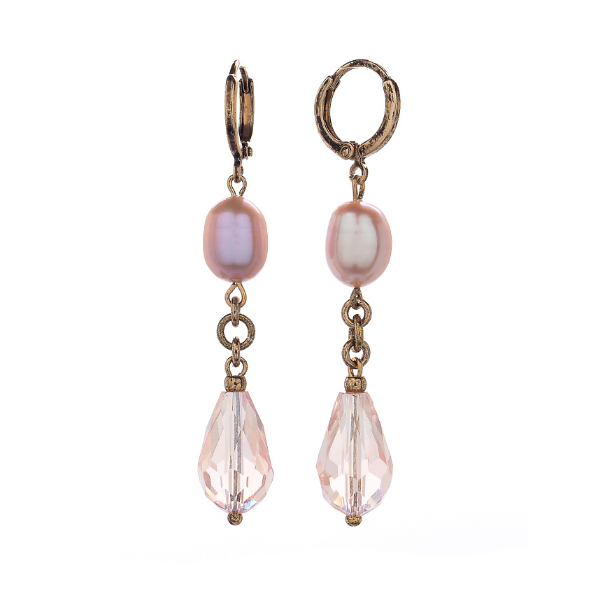 LANZEROTTI Серьги, Pesca, с жемчугом и кристаллом купить по цене 1847 ...