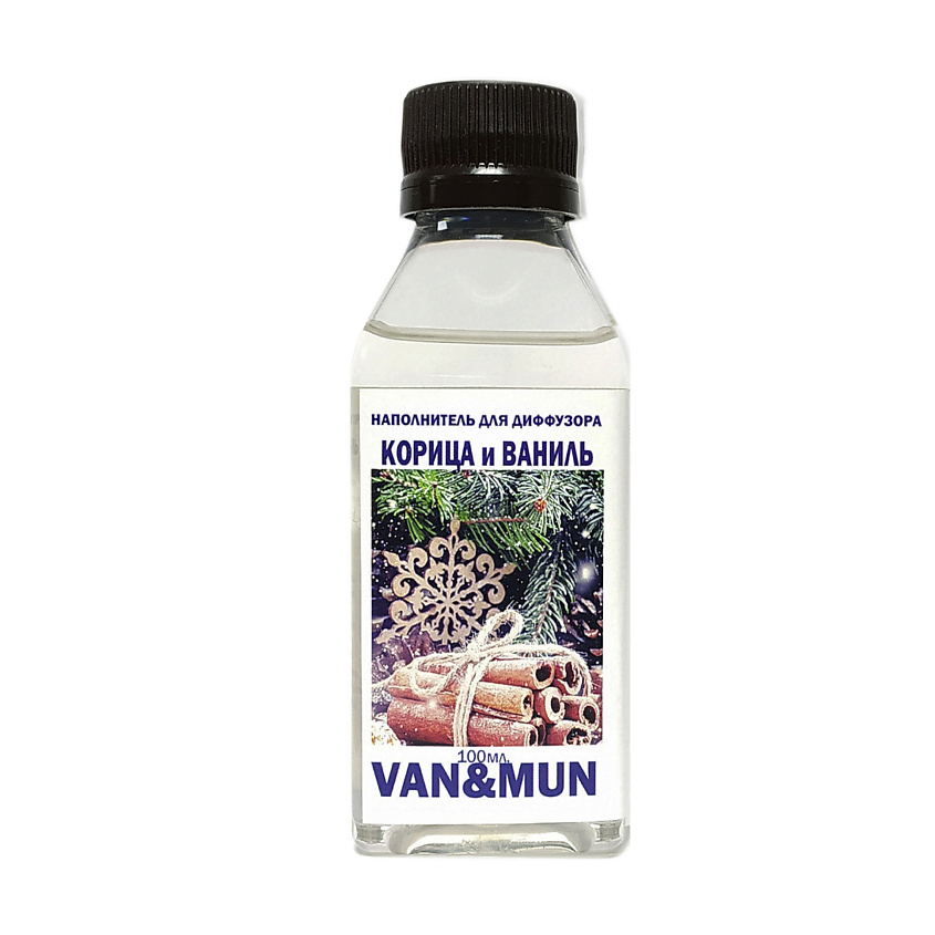 VAN&MUN Ароматический наполнитель для диффузора Корица и ваниль, 100 мл ...