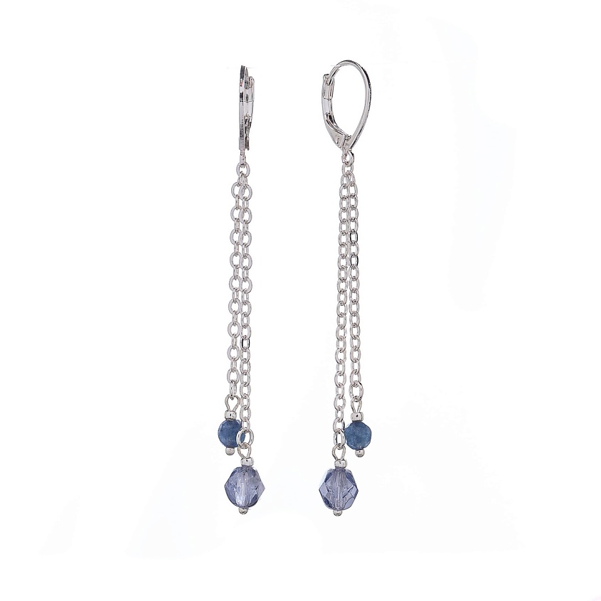 LANZEROTTI Серьги Alba, с жадом и кристаллом купить по цене 1480₽ в ЛЭТУАЛЬ