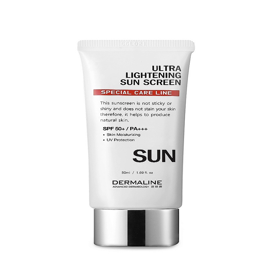 DERMALINE Крем для лица ULTRA LIGHTENING SUN SCREEN купить по низким ...