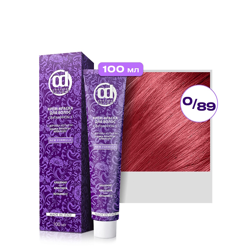 CONSTANT DELIGHT Крем-краска для волос с витамином С, 7/77 средне-русый ...