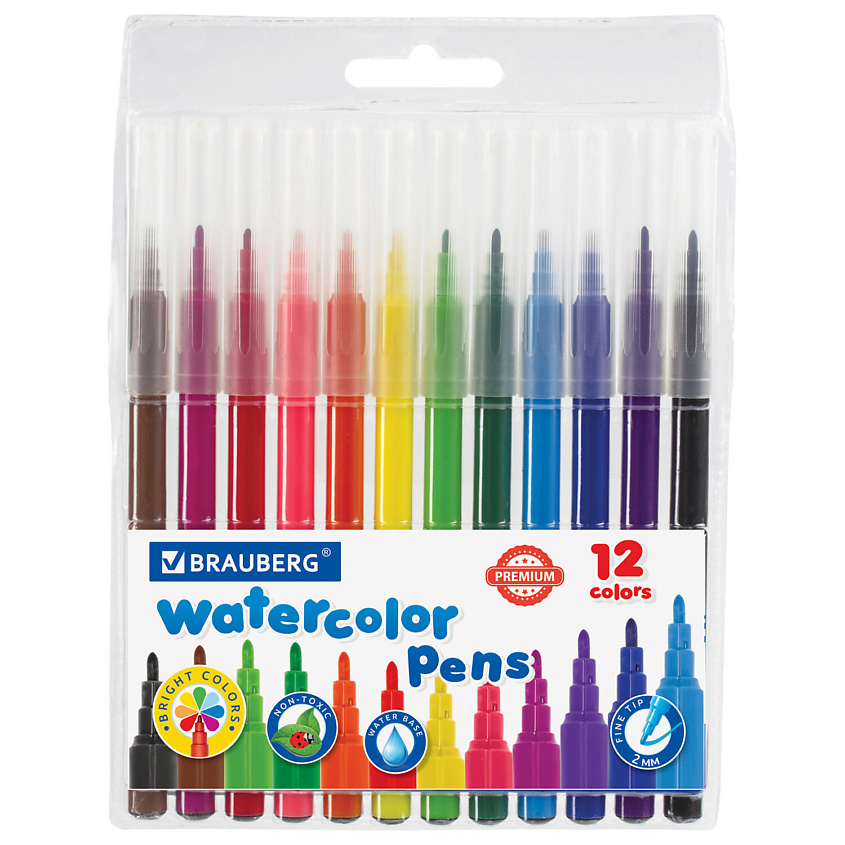 BRAUBERG Фломастеры классические купить по цене 127₽ в ЛЭТУАЛЬ