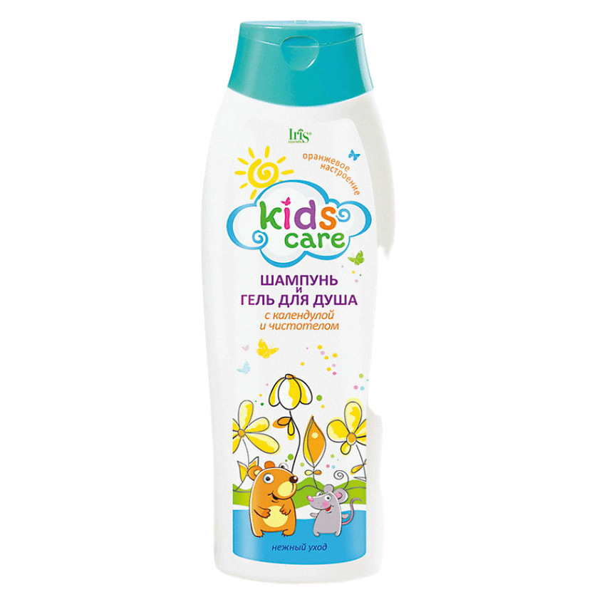 IRIS COSMETIC Шампунь и гель для душа детский Kids Care с календулой и ...