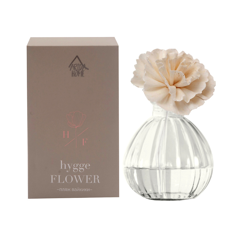 ARIDA HOME Аромадиффузор для дома Hygge Flower "Пляж Вайкики", 50 мл ...