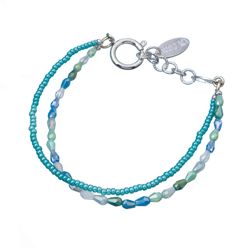 LANZEROTTI Браслет, Коллекция Atlantide, двойной, с кристаллами, цвет ...